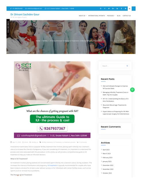 A Comprehensive Guide to IUI Treatment: Understanding the Process and ... A Comprehensive Guide to IUI Treatment: Understanding the Process and ...
