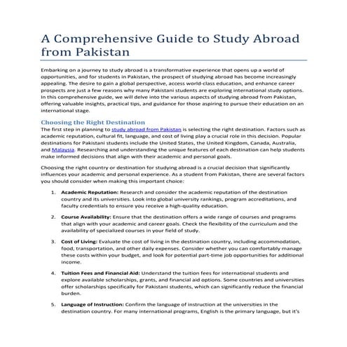 A Comprehensive Guide to Study Abroad from Pakistan.docx