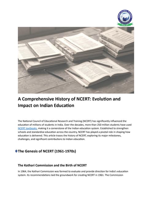 Role of NCERT and SCERT in Indian Education System. | PPTX | Education