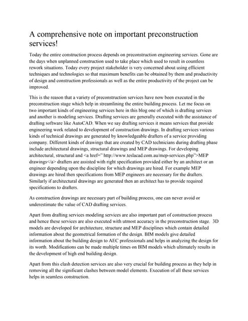 All about Drafting in Construction Projects | PPT