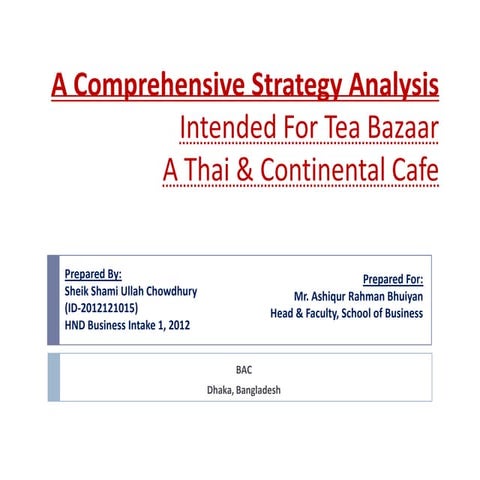 A Comprehensive Strategy Analysis | PPT