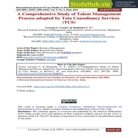 A Comprehensive Study Of Talent Management Process Adopted By Tata ...