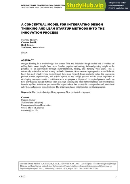 A Structured Approach To Innovation Through La Salle Matrix Thinking | PDF