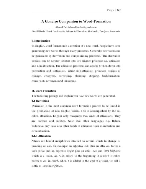 Word forming proccess coinage | DOCX | Chemistry | Science