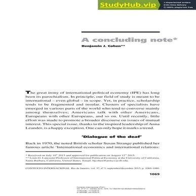 A Concluding Note | PDF | Business | Business and Finance