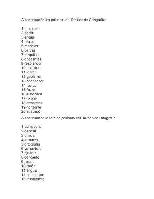 Banco de-palabras-concurso-de-ortografia 2015 | PDF