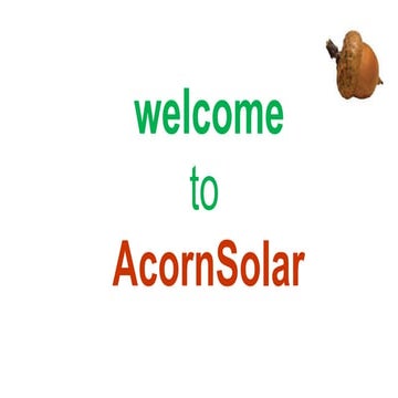 Acorn Solar Presentation | PPSX