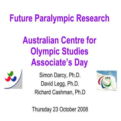 Special olympics & paralympics | PPTX