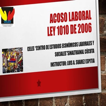 Acoso laboral celes 2021 | PPTX | Crime & Harmful Acts to Individuals, Society & Human Right ...