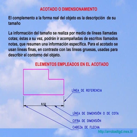 Acotado o dimensionamiento | PPT