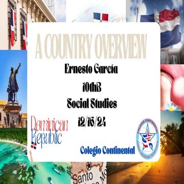 A country Overview of the Dominican Republic | PPT