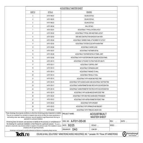 11-Working details Ceiling Data sheet-soundscapes-shapes | PDF