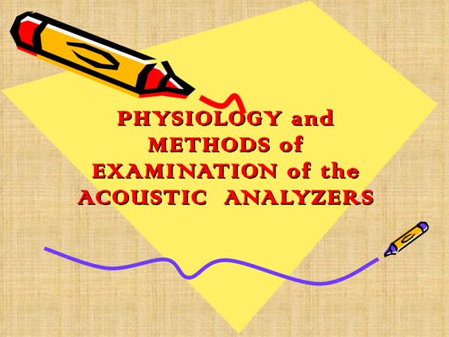 Acoustic Analyzer Ppt