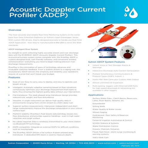Acoustic doppler current profiler (adcp) | PDF