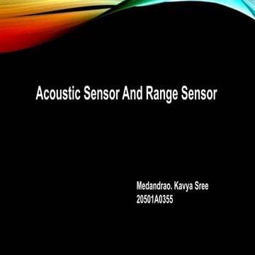 Acoustic & Range Sensors - Industrial Robotics.pptx