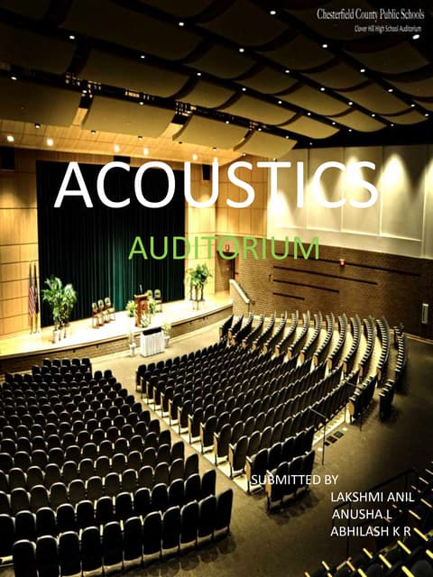 Acoustical Details (Sound Isolation) | PPTX