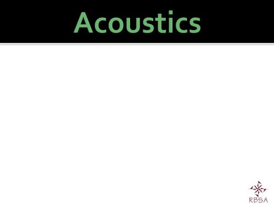 Acoustics | PPT
