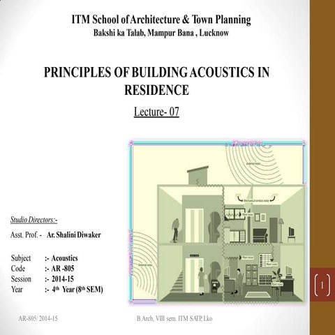 Acoustics OF Residential Buildings | PPTX