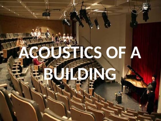 Architecture acoustical materials | PPT