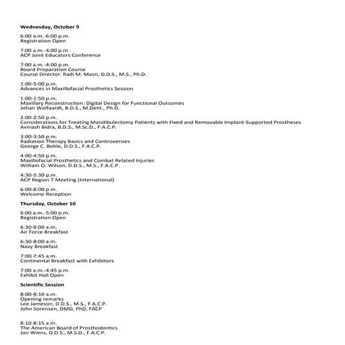 Acp as 2013_schedule_at_a_glance | PDF