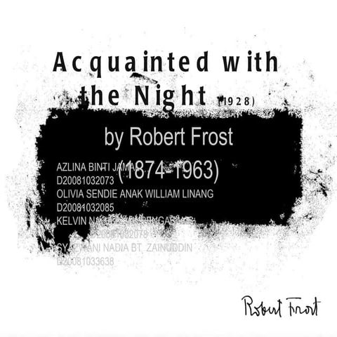 Acquainted with the night (1928) | PPT