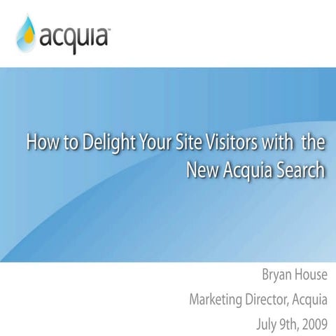 Acquia Search Overview | KEY | Search | Internet