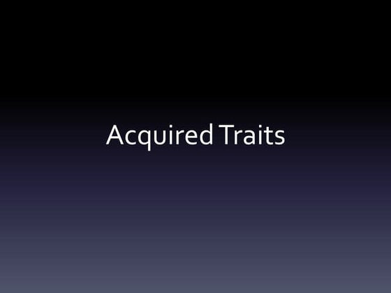 Inherited traits | PPT | Genetics | Science