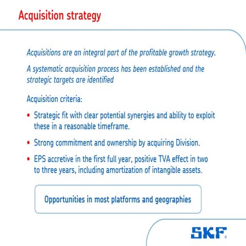 Acquisition criteria 110510 | PPT