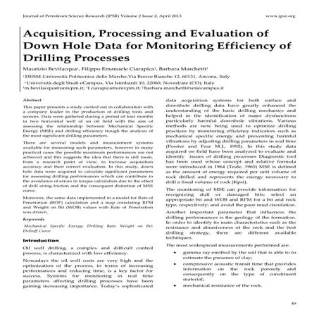 Drill Bit Parameters | PDF