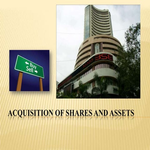 Acquisition of shares & assets | PPTX
