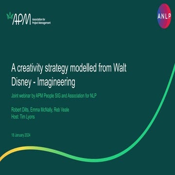 A Creativity Strategy Modelled from Walt Disney – Imagineering | PDF