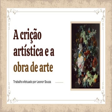 Filosofia da Arte | PPTX