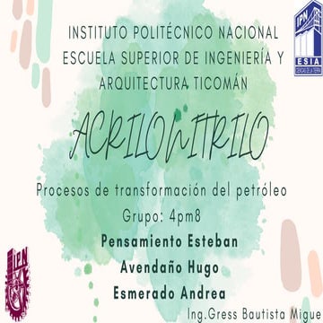 Tipos de acrilonitrilo,obtención y cuidados .pdf