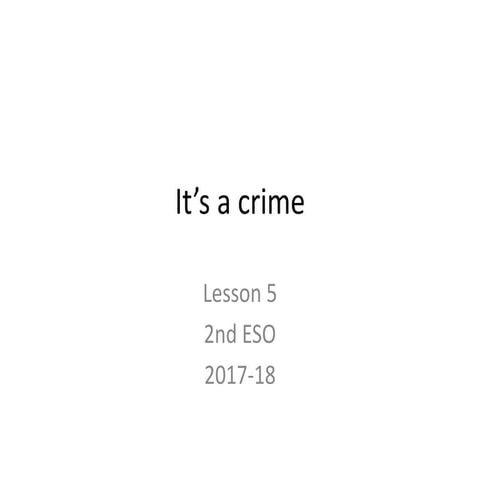 A crime | PPT