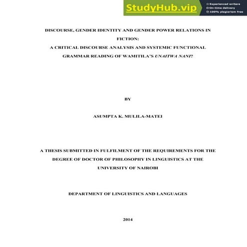 A CRITICAL DISCOURSE ANALYSIS AND SYSTEMIC FUNCTIONAL | PDF