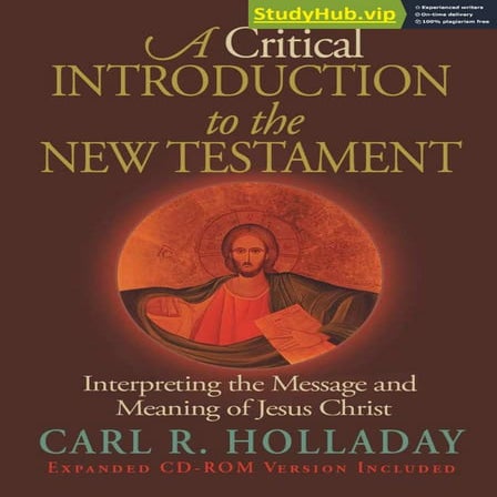 A Critical Introduction to the New Testament.pdf | Christianity ...