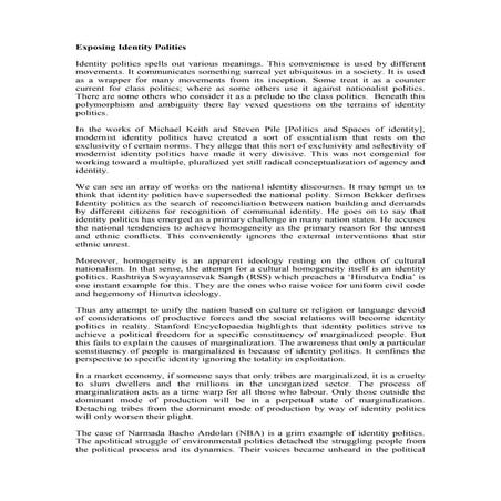 Identity and subjectivity | PPTX