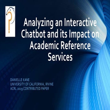 Analyzing an Interactive Chatbot and its Impact on Academic Reference ...