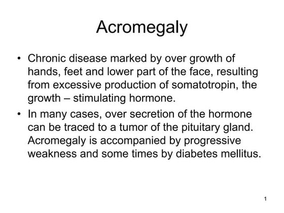 Acromegaly | PPTX