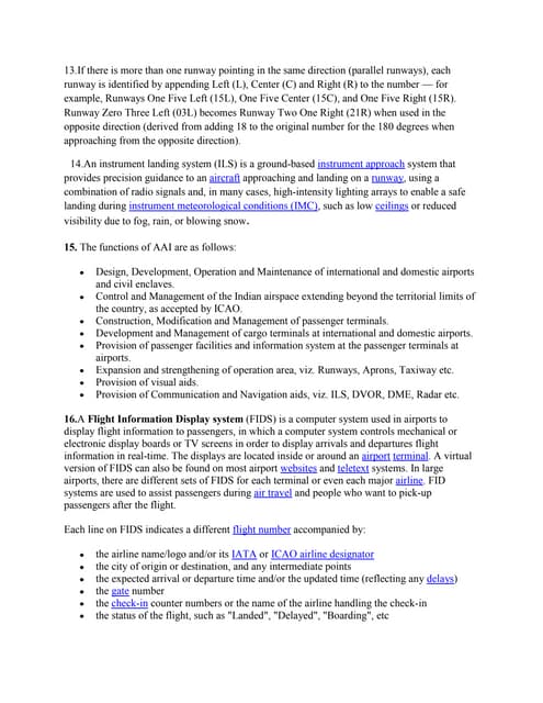 Airport Layout | PPTX