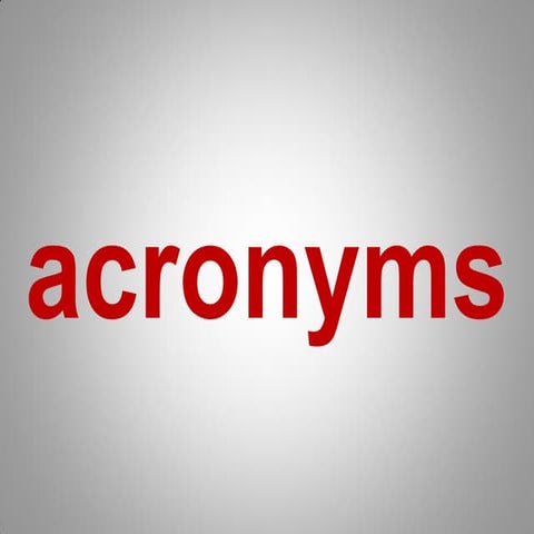 Acronyms | PDF