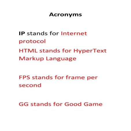 Acronyms | PDF