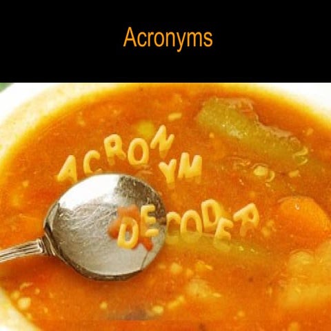 Acronyms | PPT