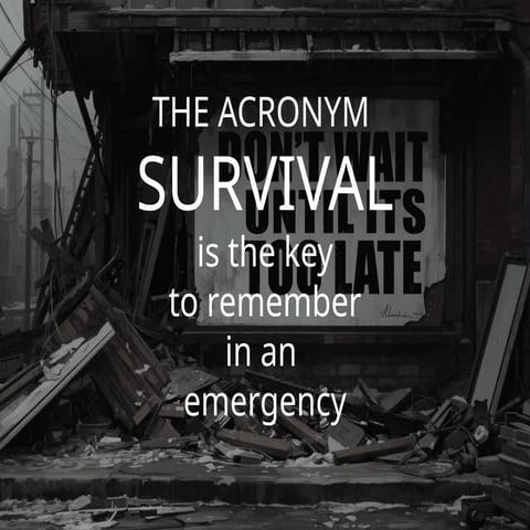 Understanding The Acronym SURVIVAL could save your life | PPTX