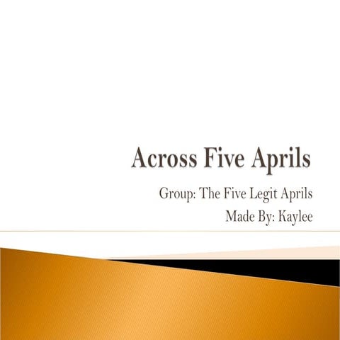 Across five aprils | PPT