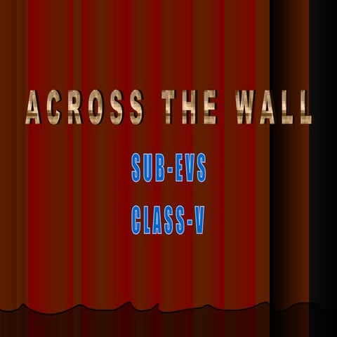 Across the wall evs v | PPT