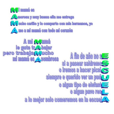 Acrostico mamá,escuela | PPT