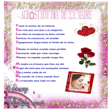Acrostico dia de la madre | DOCX