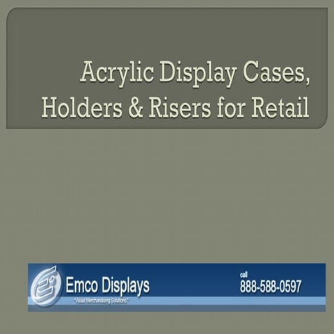Acrylic Display Cases, Holders & Risers for Retail | PDF | Retail ...