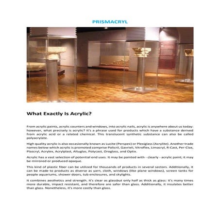 Acrylic products | PDF